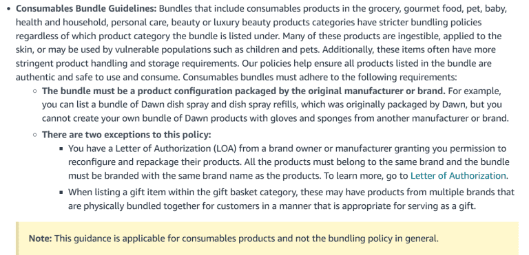 Navigating Amazon’s New Consumables Bundling Policy | MyFBAPrep